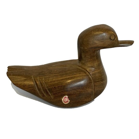 Accents | Wooden Duck Carved Figure Hecho En Mexico 4 X 65 Brown Decor ...